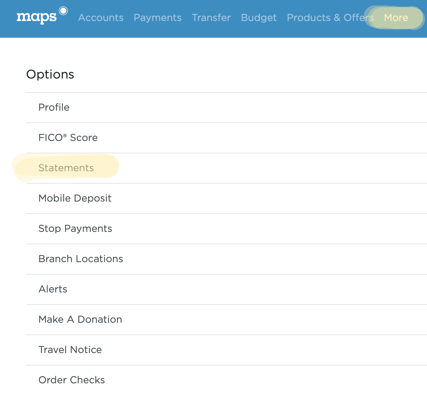 eStatements | Maps Credit Union
