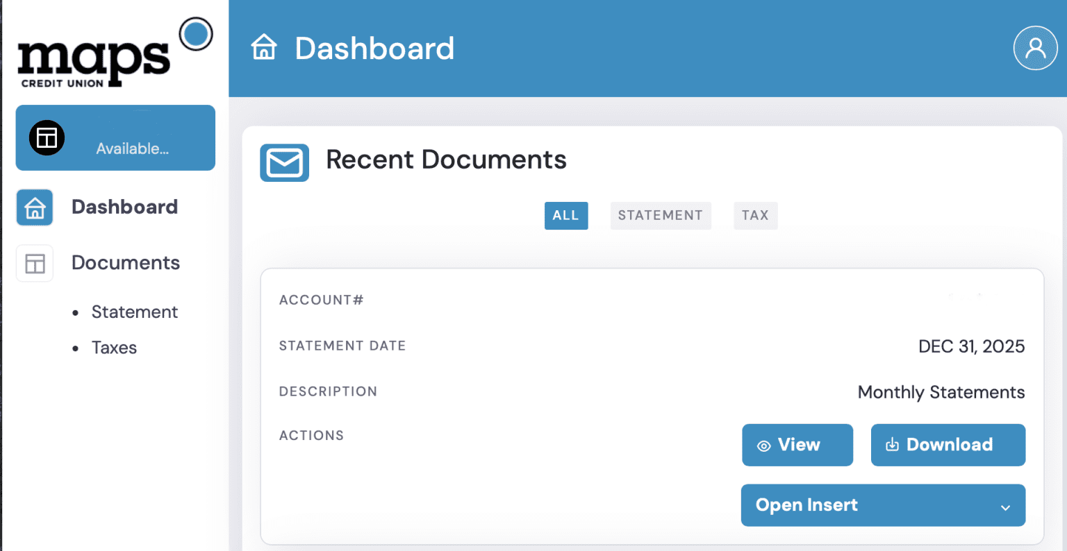 eStatements | Maps Credit Union
